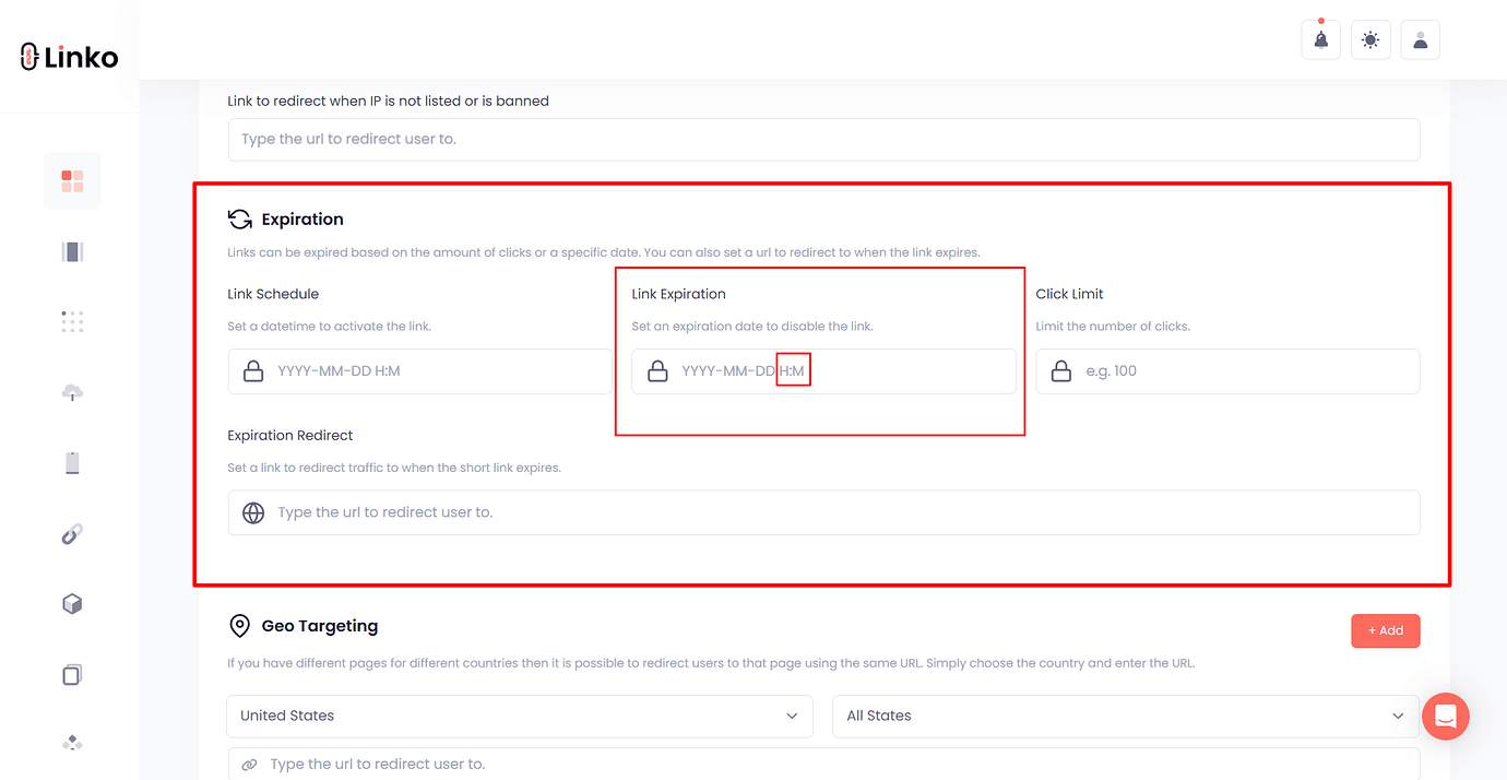 How to set up link expiration (temporary URL)? - Links - Linko Discussions